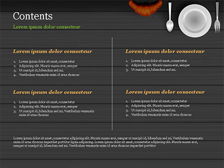 Kitchen Utensil Illustration PowerPoint Template, Backgrounds | 14851 ...