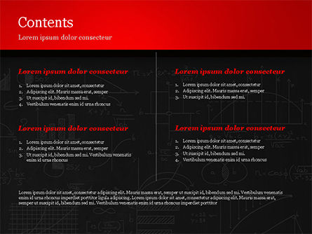 Math Equations on Chalkboard PowerPoint Template, Backgrounds | 14857 ...