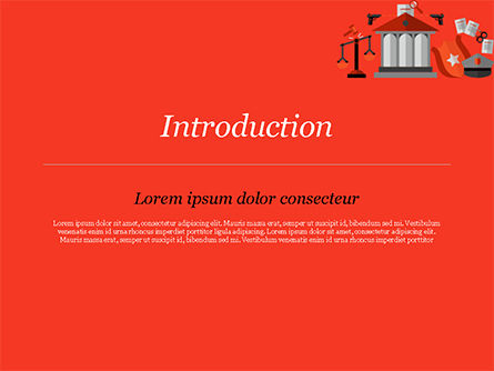 Law and Order Illustration Concept PowerPoint Template, Backgrounds ...