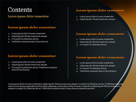 Black and Orange Abstract Background PowerPoint Template, Backgrounds ...