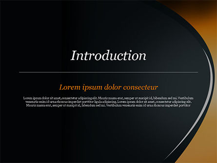 Black and Orange Abstract Background PowerPoint Template, Backgrounds ...