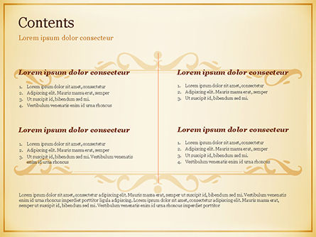 Calligraphy Frame PowerPoint Template, Backgrounds | 14901 ...