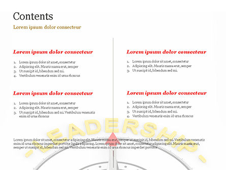 Leadership Compass Concept PowerPoint Template, Backgrounds | 14947 ...
