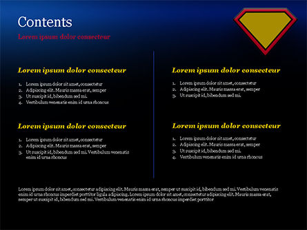 Superman Sign Frame PowerPoint Template, Backgrounds | 14958 ...