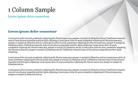 White Polygonal Geometric Background PowerPoint Template, Backgrounds ...