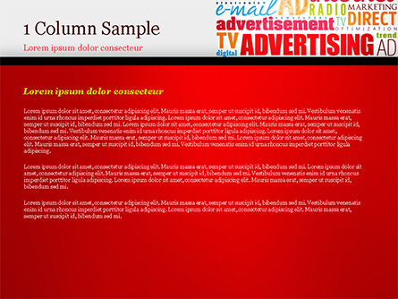 Advertising Word Cloud Collage PowerPoint Template, Backgrounds | 15030 ...