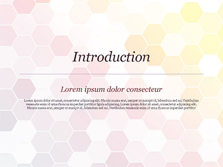 Abstrakte bunte waben PowerPoint Vorlage, Hintergründe | 15032 ...