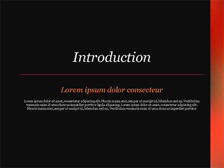 Orange Line PowerPoint Template, Backgrounds | 15062 | PoweredTemplate.com