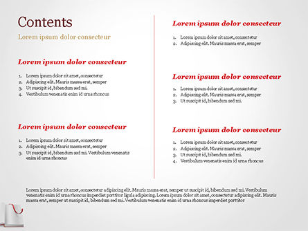 Open Book with Red Bookmark PowerPoint Template, Backgrounds | 15097 ...