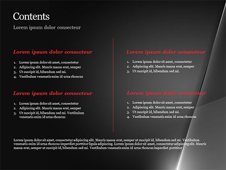 Black Layers and Ray of Light PowerPoint Template, Backgrounds | 15141 ...