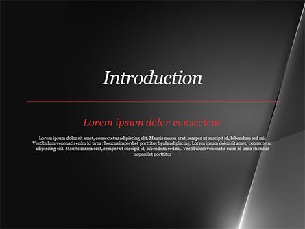 Black Layers and Ray of Light PowerPoint Template, Backgrounds | 15141 ...