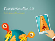 Navigator Illustration PowerPoint Template, Backgrounds | 15158 ...