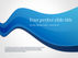 Blue Wavy Line PowerPoint Template, Backgrounds | 15332 ...