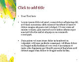 Colored Paint Strokes PowerPoint Template, Backgrounds | 15335 ...