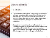 Calculator PowerPoint Template, Backgrounds | 15371 | PoweredTemplate.com