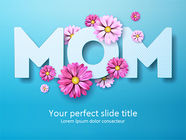 Mom Greeting PowerPoint Template, Backgrounds | 15560 | PoweredTemplate.com
