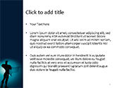 Silhouette of Superman PowerPoint Template, Backgrounds | 15583 ...