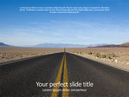 Open Road PowerPoint Template, Backgrounds | 15651 | PoweredTemplate.com