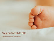 Newborn Foot in Focus - Free Presentation Template for Google Slides ...