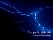 Plantilla de PowerPoint gratis - cielo tormentoso oscuro con relámpagos, fondos | 15897 ...