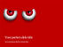 Cartoon Evil Red Eyes on Red Background - Presentation Template for ...