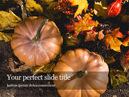 Still Life Harvest with Pumpkins and Leaves - Free Presentation ...