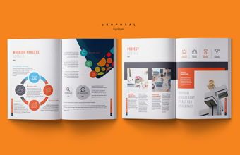 Business Proposal Template Printable Business Brochure InDesign ...