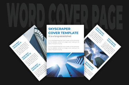 Multipurpose Business Shining Skyscraper Cover Page Template in Word ...