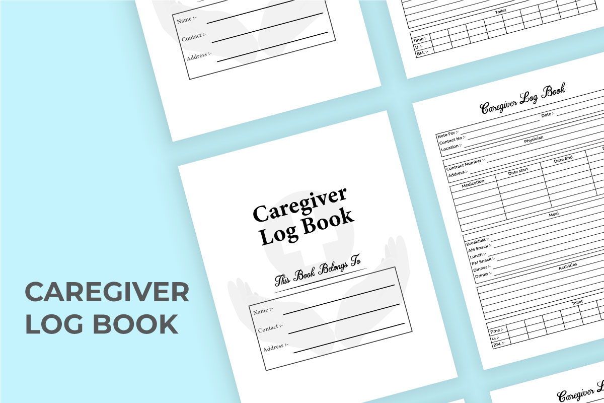 Caregiver Notebook KDP Interior Vector | Stationery | iftikharalam ...