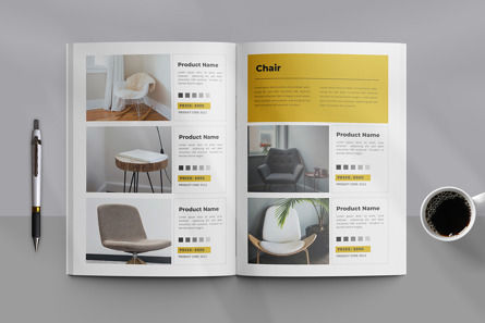 Product Catalog or Furniture Catalog Template Design | Brochure ...