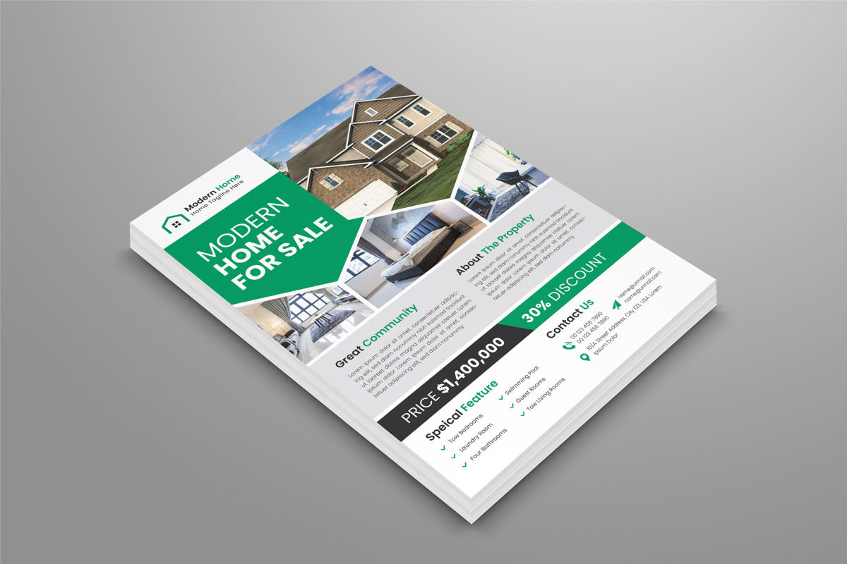 Real Estate Flyer Template Design Kamalhose 110183
