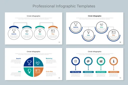 Circle Infographics Illustrator Design Template Infographic