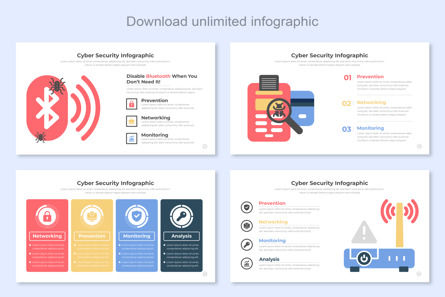 Editable Illustrator Vector Cyber Security Infographic Design Template ...