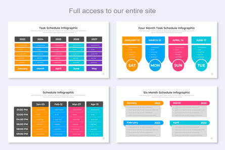 Schedule Infographic EPS Design | Infographic | MightySlide | 111938 ...