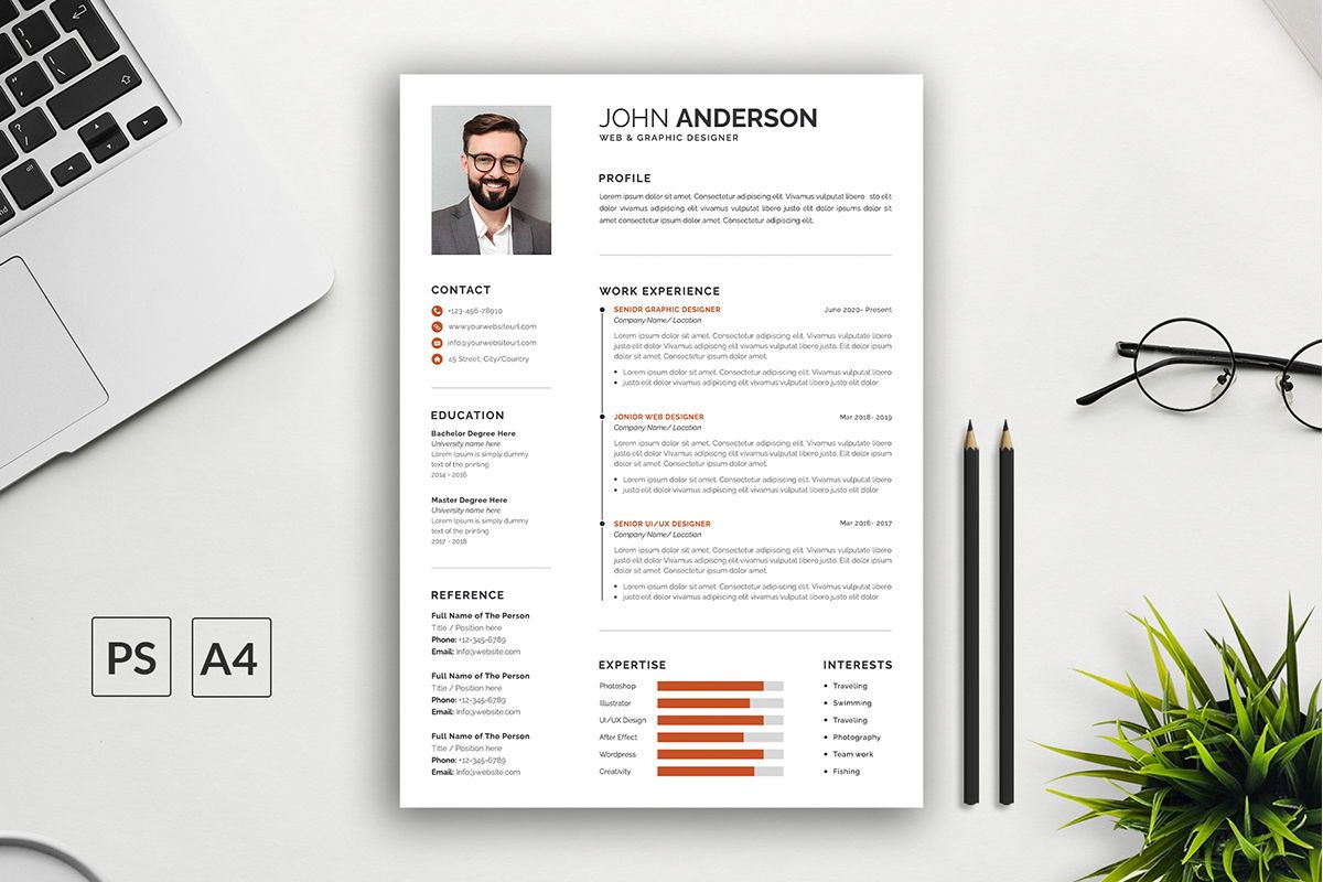 Clean Professional Resume Template | Modelo de curriculo | Abdul Studio ...