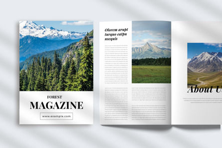 Forest Magazine Template | Brochure | CreativePresentationStudio ...