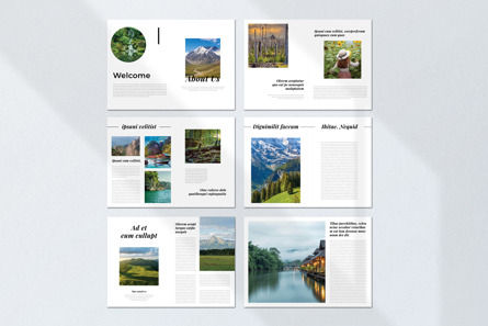 Forest Magazine Template | Brochure | CreativePresentationStudio ...