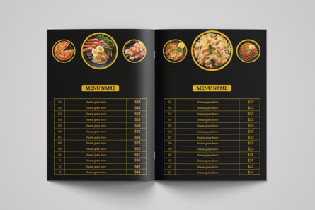 Restaurant Food Service Menu Brochure Design Template | Brochure ...