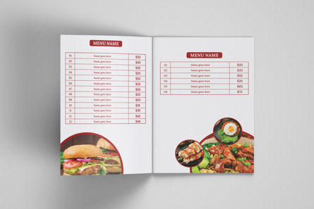 Restaurant Food Service Menu Brochure Design Template | Brochure ...