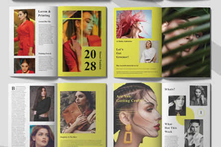 Fashion Magazine Template Design 2024 New Magazine | Brochure ...