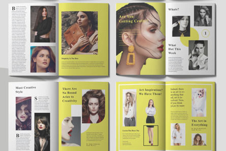 Fashion Magazine Template Design 2024 New Magazine | Brochure ...