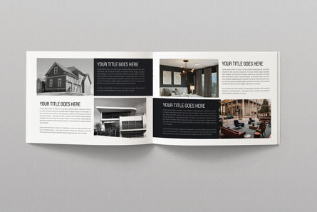 Horizontal Portfolio Template | Brochure | afsar15 | 117135 | PoweredTemplate.com