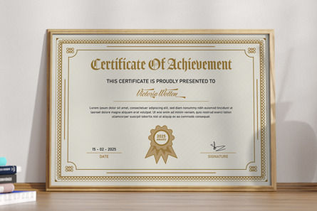 Editable Traditional Certificate Template | Stationery | MightyDesign ...
