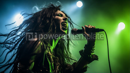 Gothic Metal Band Lead Singer Performing on Stage | Free, AI Image ...
