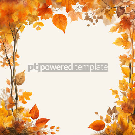 Beautiful Autumn Border with Colorful Trees and Leaves | Free, AI Image ...