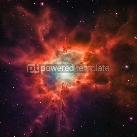 Dying Star Illuminating a Nebula | AI Image | PoweredTemplate | 120321 ...