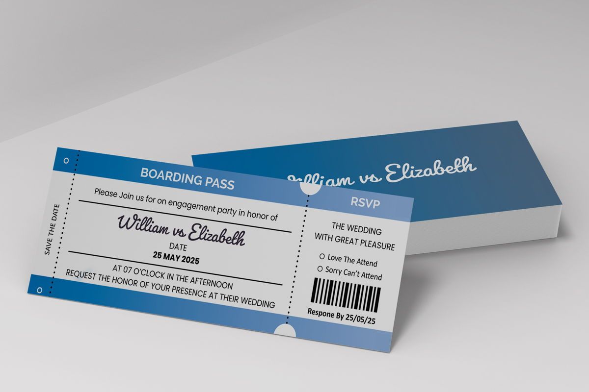 Ticket Wedding Invitation Wording