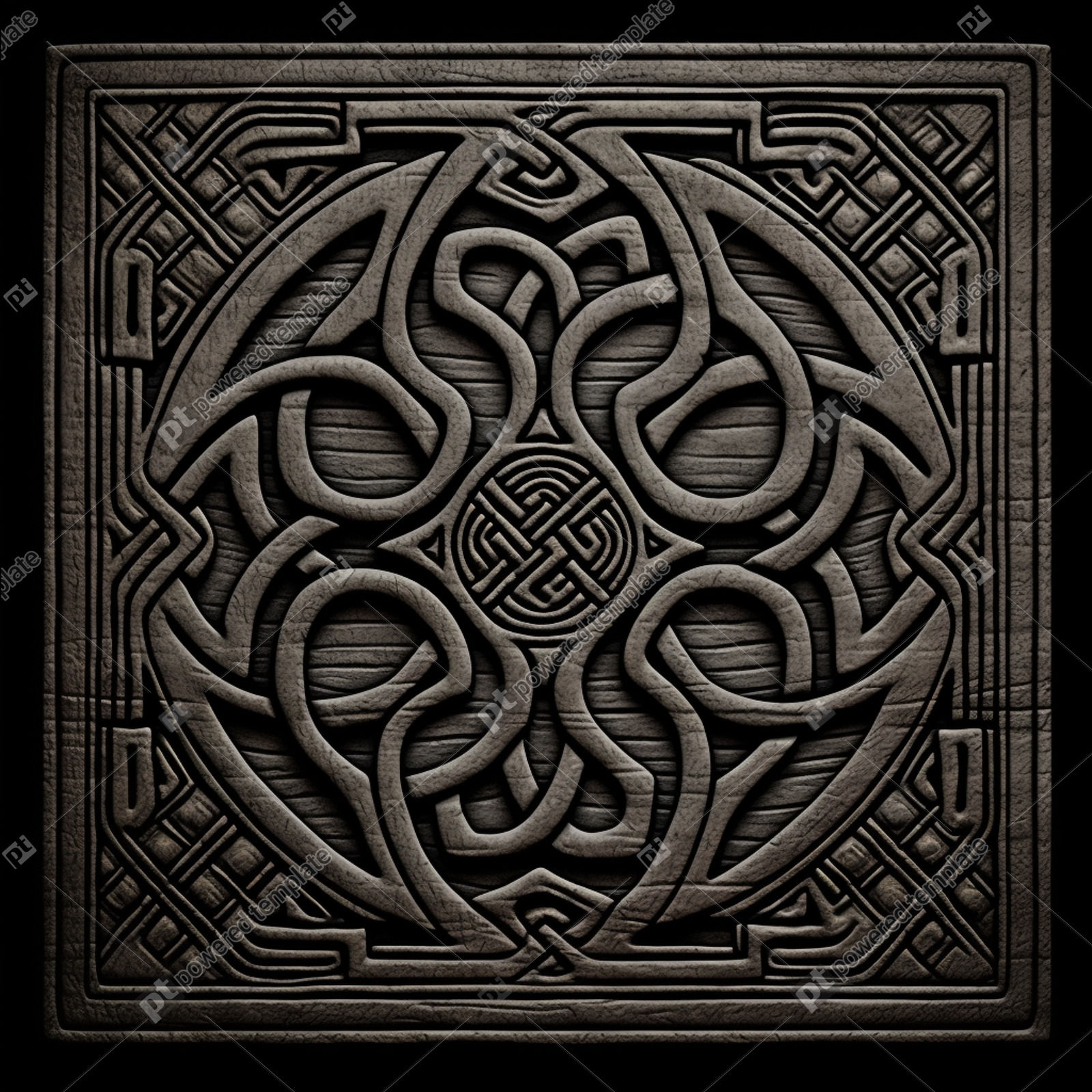 Minimalist Viking Carved Tile Texture | AI Image | PoweredTemplate ...