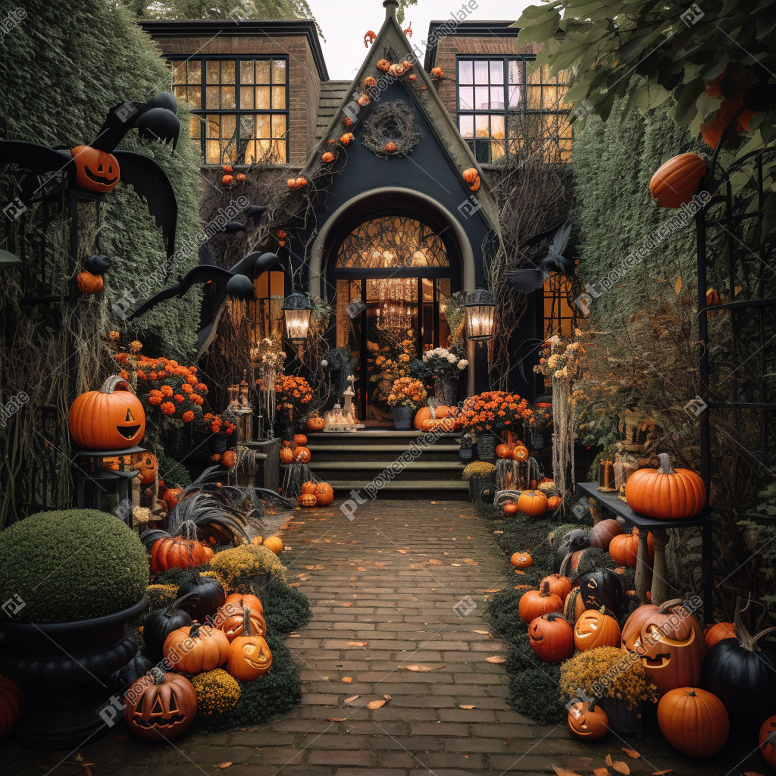 Ghoulish Garden Spooky Halloween Decorations Transform the Landscape ...