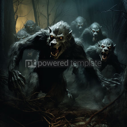 No Man's Land The Haunting Presence of Werewolves | AI Image ...